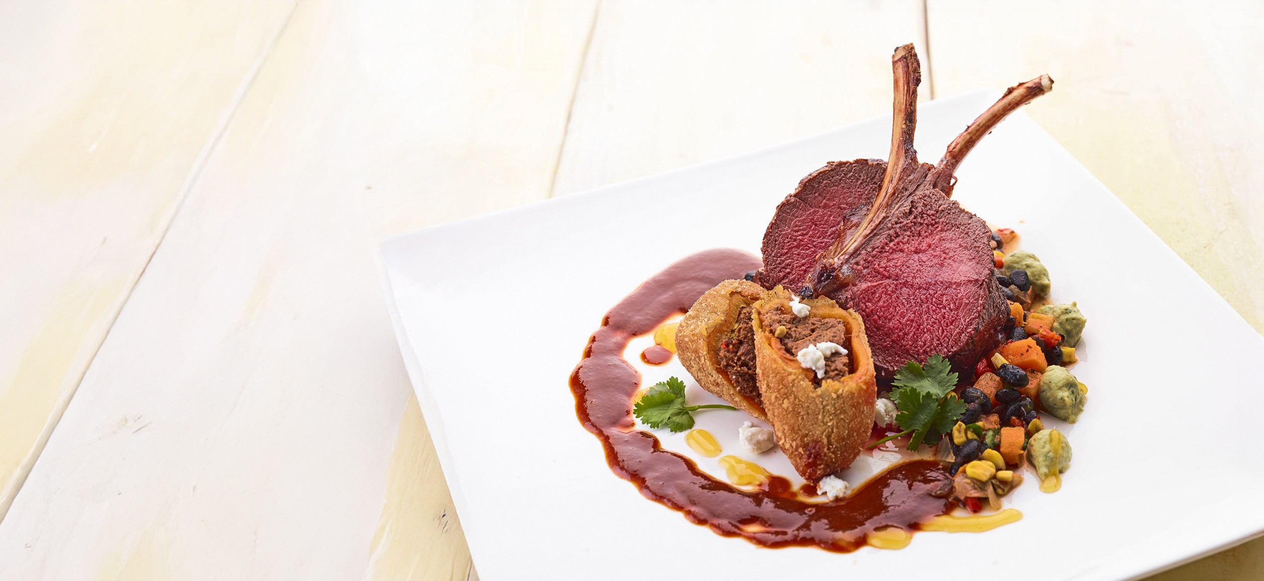 BBQ rack with chilli relleno » New Zealand Venison